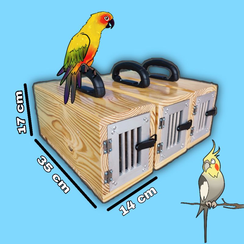 Jual box cargo burung ff (freeflight) untuk ukuran burung small parrot ...