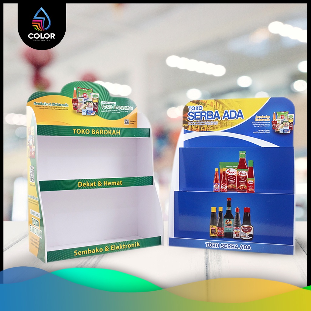 Jual Rak Display PVC Foam Board Custom / Rak Display Custom Brand Small ...