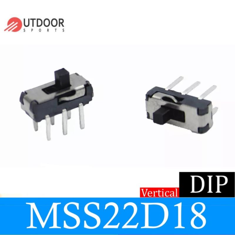 Jual Saklar Geser MSS22D18 MINI Slide Switch 2P2T 6 Pin | Shopee Indonesia