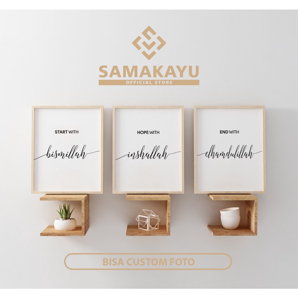 Jual Pajangan Dinding Frame Paket 3PCS PDO1 | Shopee Indonesia