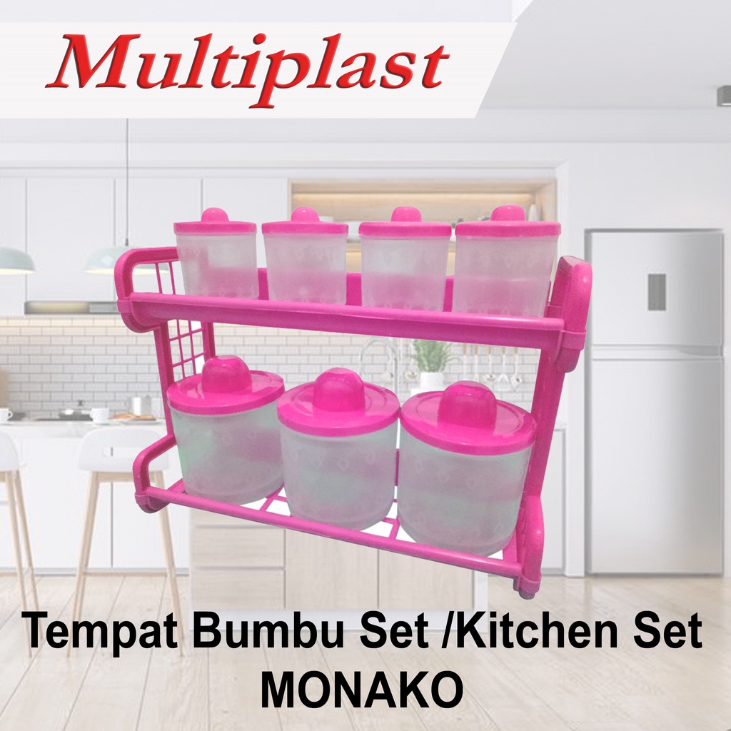 Jual Rak Bumbu Set Tempat Bumbu Set KItchen Set MONAKO MULTIPALST ...