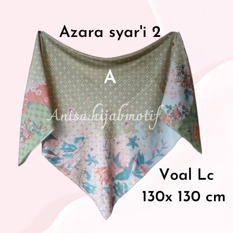 Jual PART 1 Jilbab hijab segi empat voal Oscara Oskara motif syari syar ...