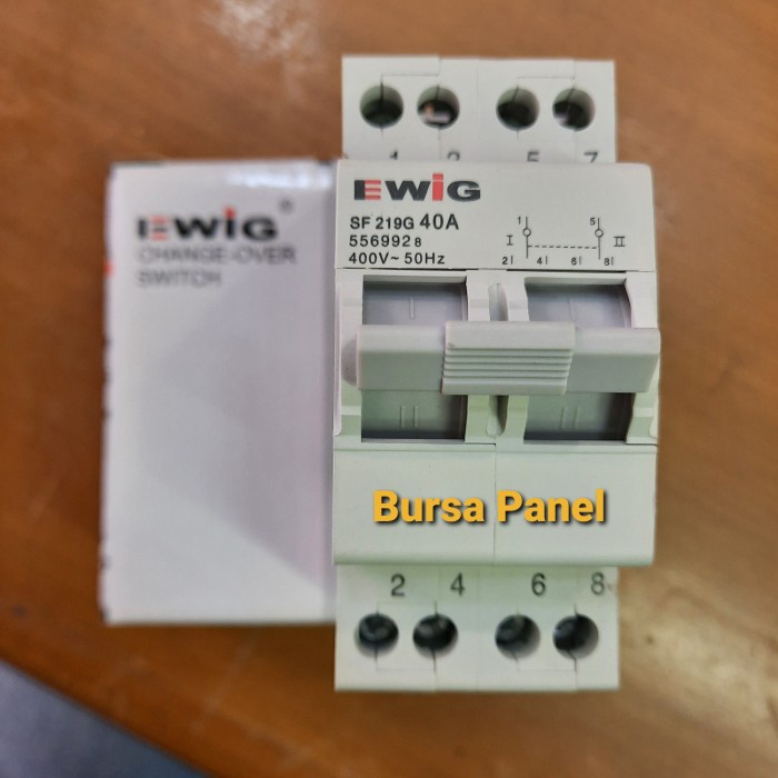 Jual Terlaris Change Over Switch 2 Pole 40 Ampere Merk Ewig Sf219G ...