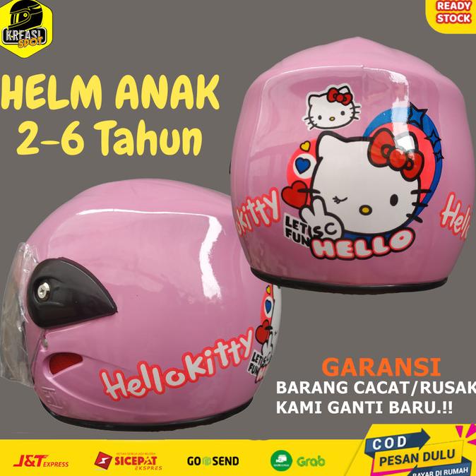 Jual Helm Motor Anak SNI Perempuan Cewek Cewe Karakter Lucu TK SD ...
