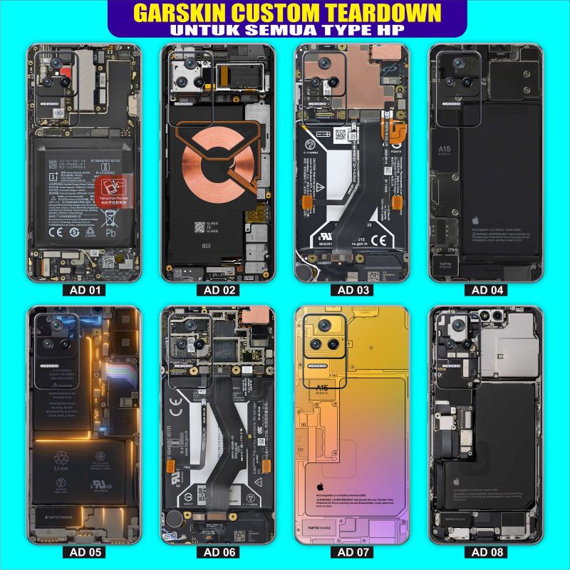 Jual Garskin Skin Motif Teardown Mesin Back Skin Untuk Semua Type ...