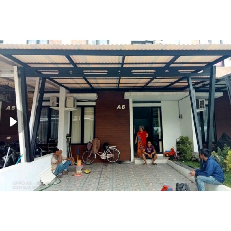 Jual kanopi bajaringan atap alderon single layer | Shopee Indonesia