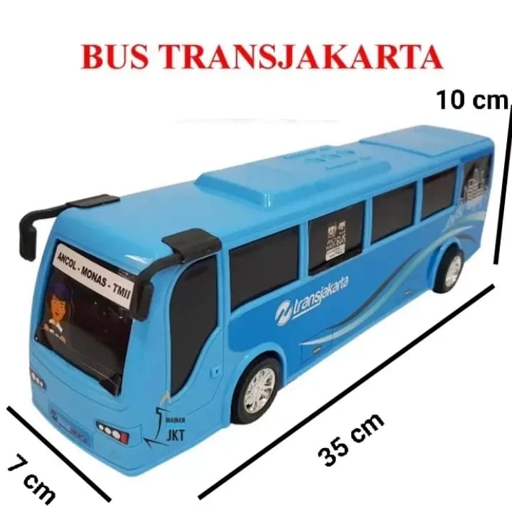 Jual Mainan Anak Mobil Bus Transjakarta Ukuran Panjang 35 Cm / Mainan ...
