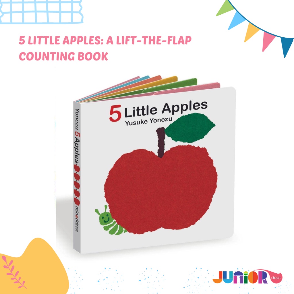 Jual 5 Little Apples: A Lift-the-Flap Counting Book / Latihan Berhitung ...