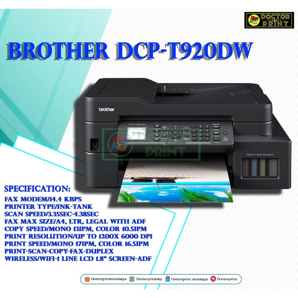 Jual Printer Brother MFC T920DW Printer Multifunction | Shopee Indonesia
