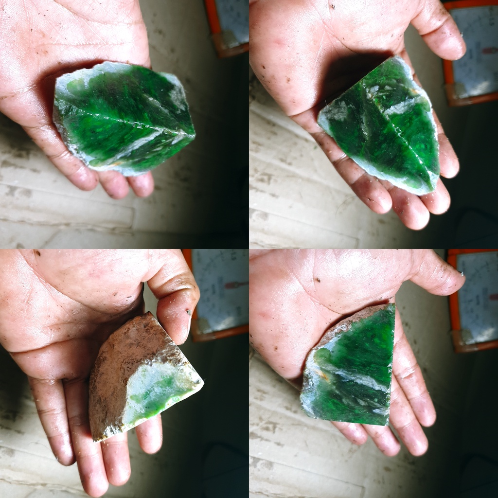 Jual POTONGAN BATU GIOK NEPHRITE JADE BAHAN GIOK ACEH BARANG CUCI ...