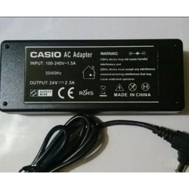 Jual adaptor keyboard Casio 24v series MZX-300 MZX-500 digital piano ...