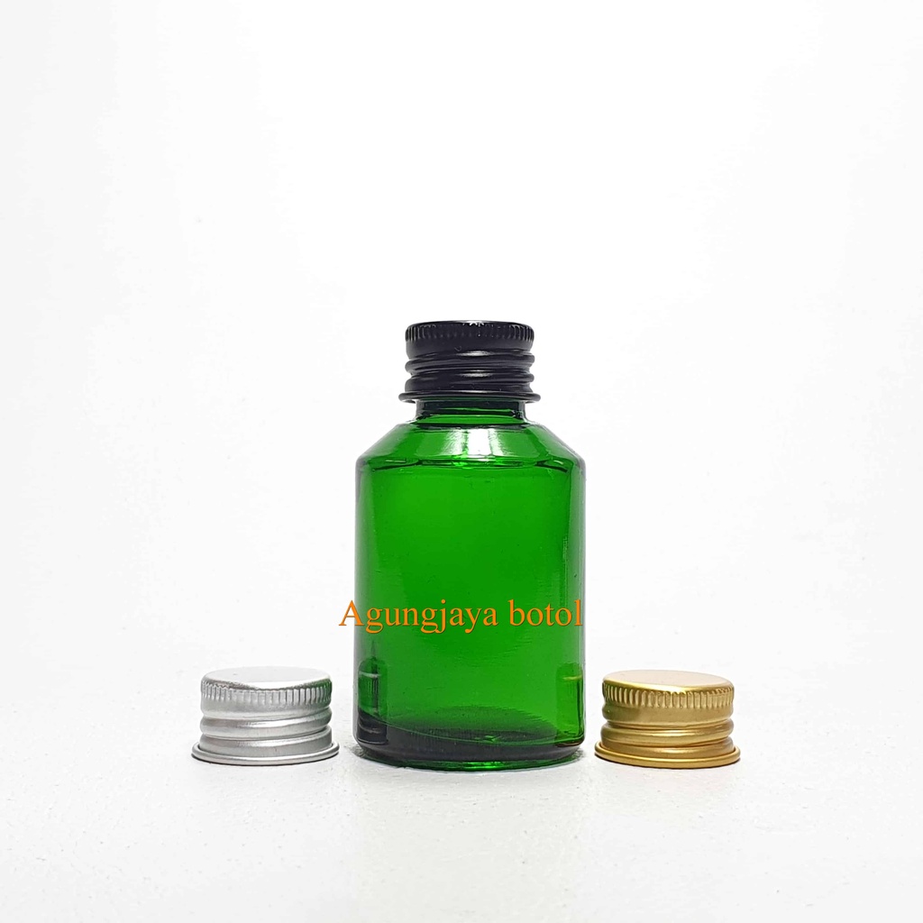 Jual Botol Kaca GD 30 Ml Hijau Original Tutup Alu Ulir / Botol Kaca ...