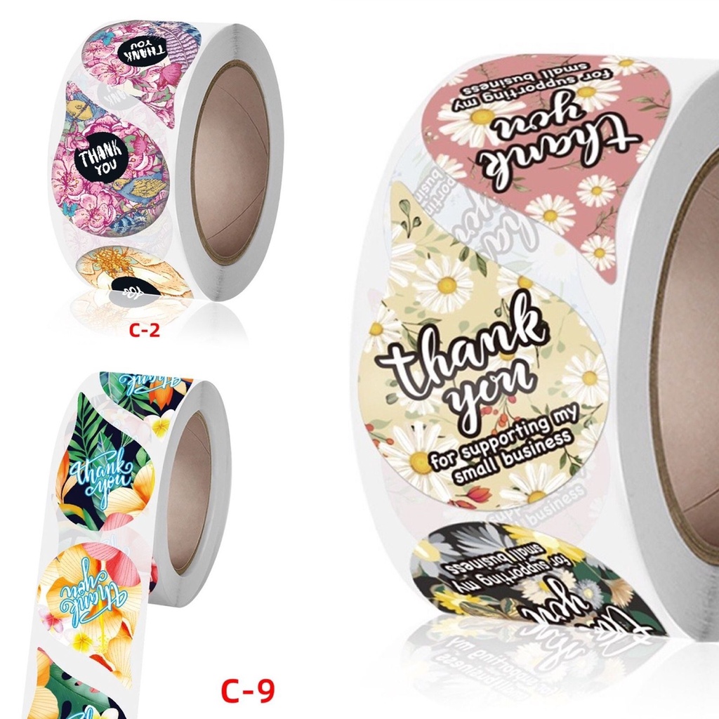 Jual Sticker Label Makanan Tulisan Thank You For Your Order / Stiker ...