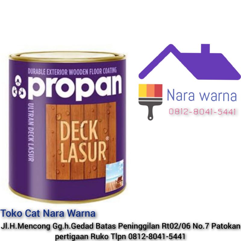 Jual Propan Deck Lasur Edl-601 Cat Khusus Lantai Kayu Deck 1 Liter ...