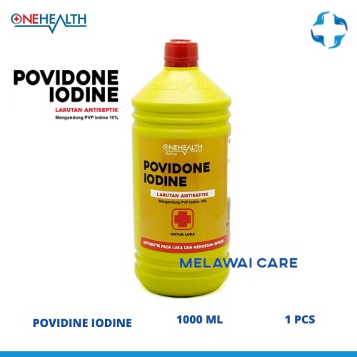 Jual Obat Cair Antiseptik Povidone iodine 1 Liter Obat Merah Cair ...