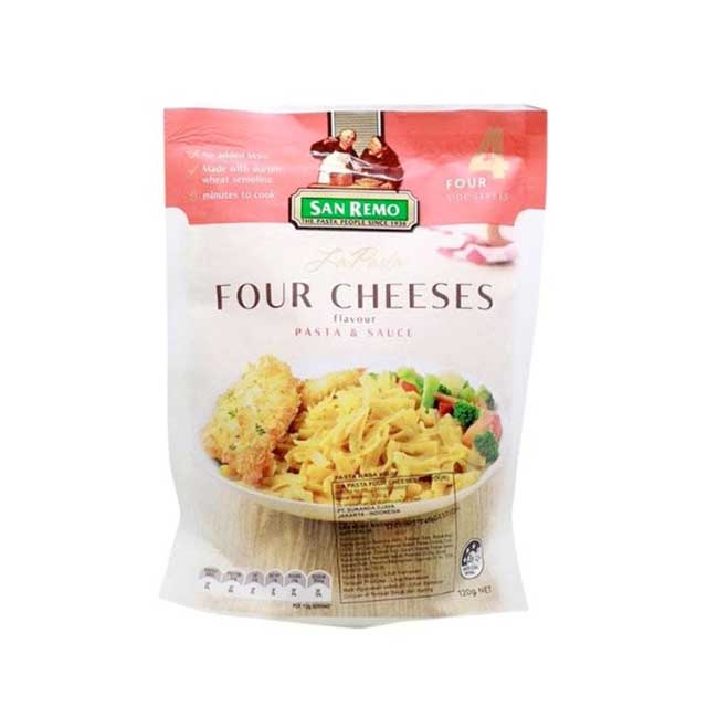 Jual LA PASTA FOUR CHEESES 120 GR | Shopee Indonesia