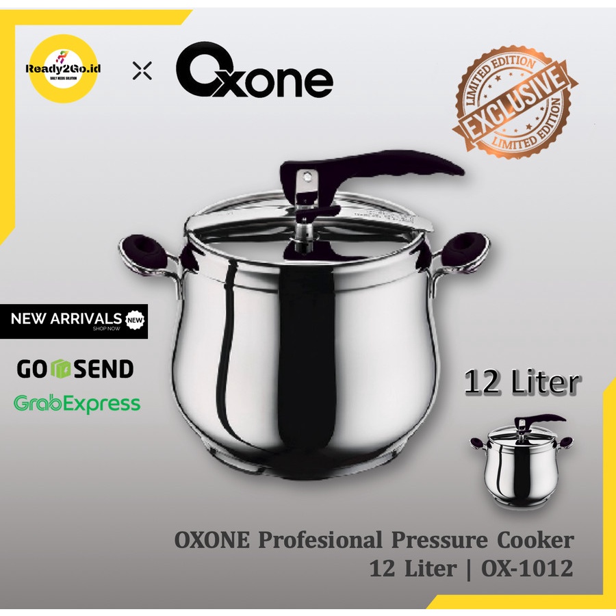 Jual OXONE PROFESIONAL PRESTO PRESSURE COOKER 12L OX-1012 |SS Presto OX1012 | Shopee Indonesia