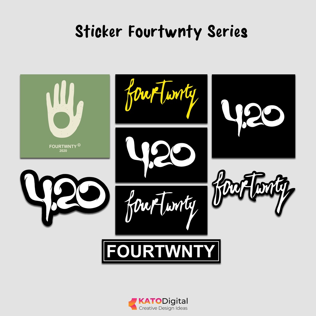 Jual Stiker Band Indie Indonesia Fourtwnty Sticker Vinyl Logo 4.20 Four ...