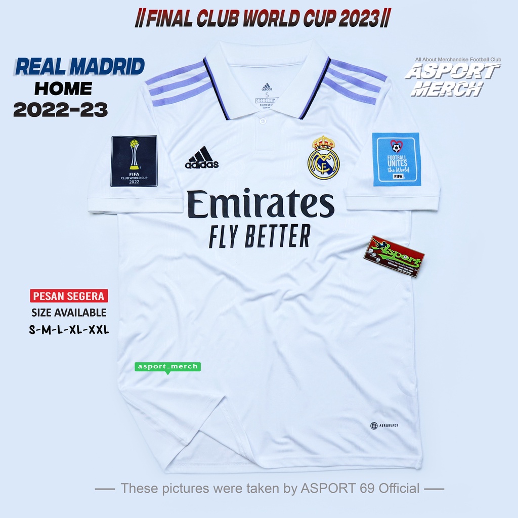 Jual JERSEY BOLA MADRID CWC HOME NEW 2022 2023 SOCCER JERSEY GRADE ORI ...