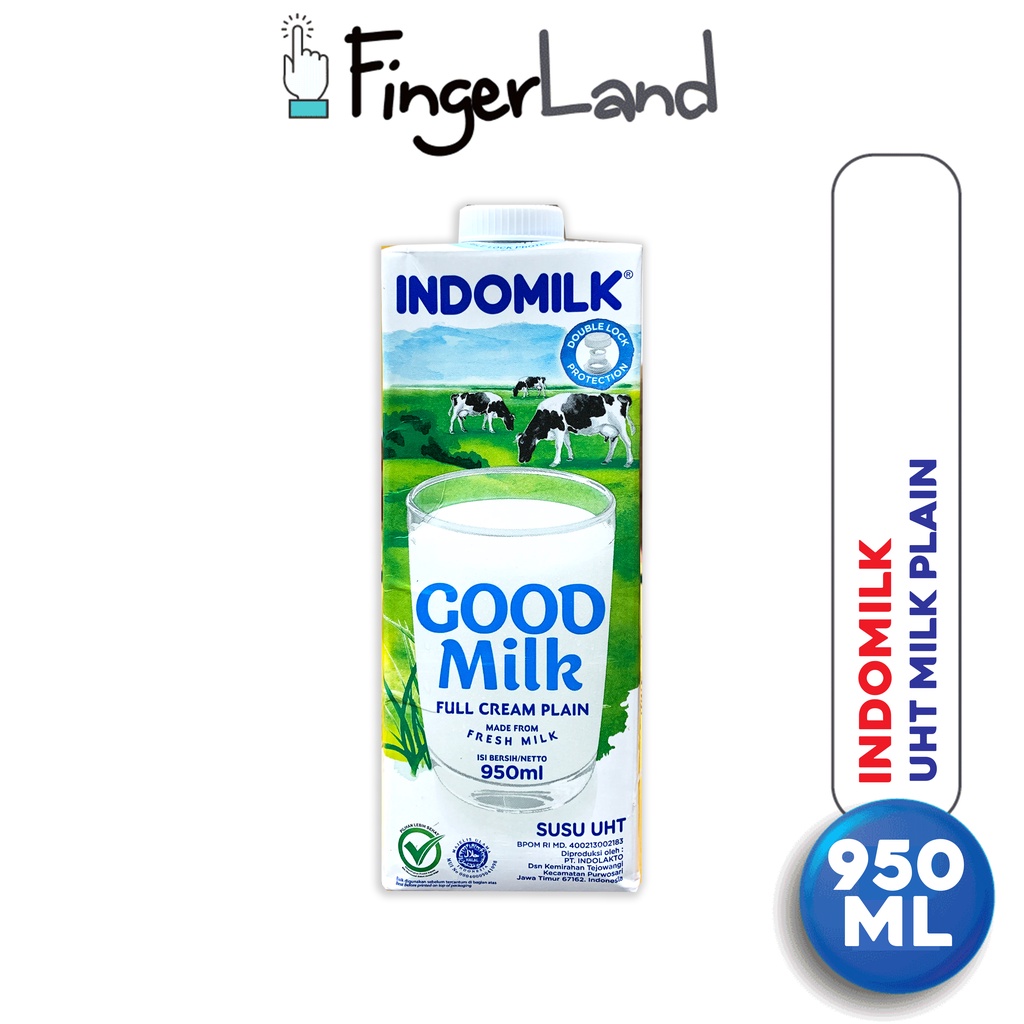 Jual Indomilk UHT Milk-Plain 950 Ml Susu Full Cream Original | Shopee Indonesia