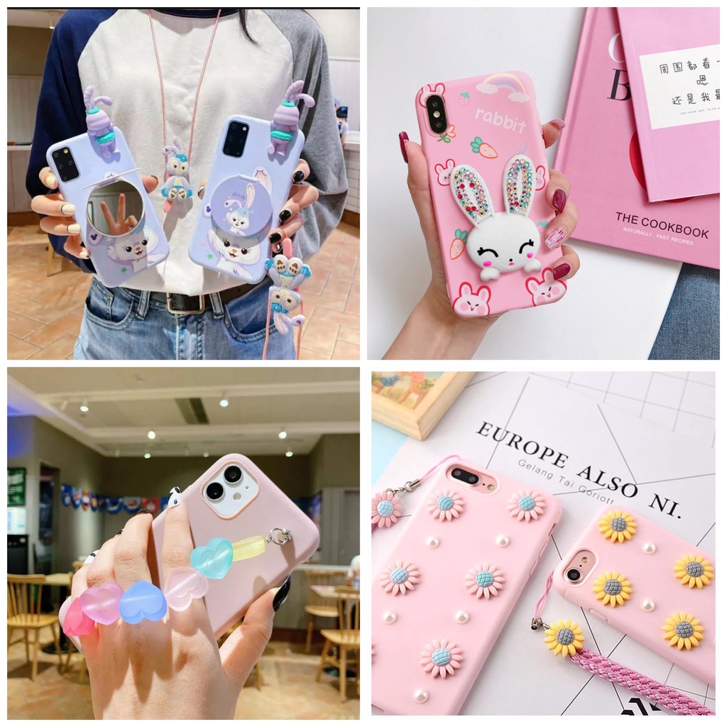 Jual Korean Pink Series Case Motif Flower Samsung Note 10 Note 10 Pro ...
