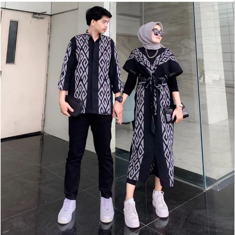 Jual SERAGAM TENUN ETNIK JEPARA - BAJU TENUN - BAJU COUPLE TENUN -KEMEJA | Shopee Indonesia