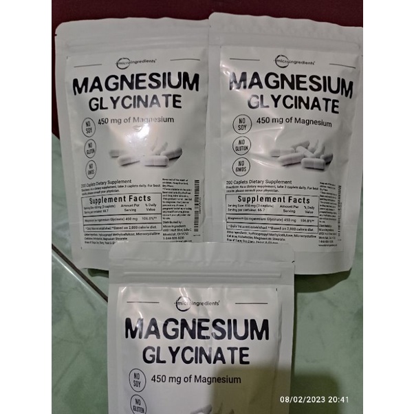 Jual microingredients magnesium glycinate 450mg | Shopee Indonesia