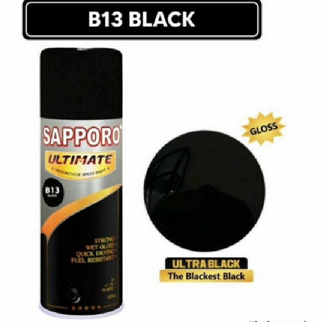 Jual Sapporo Ultimate Black cat semprot 400 ml | Shopee Indonesia