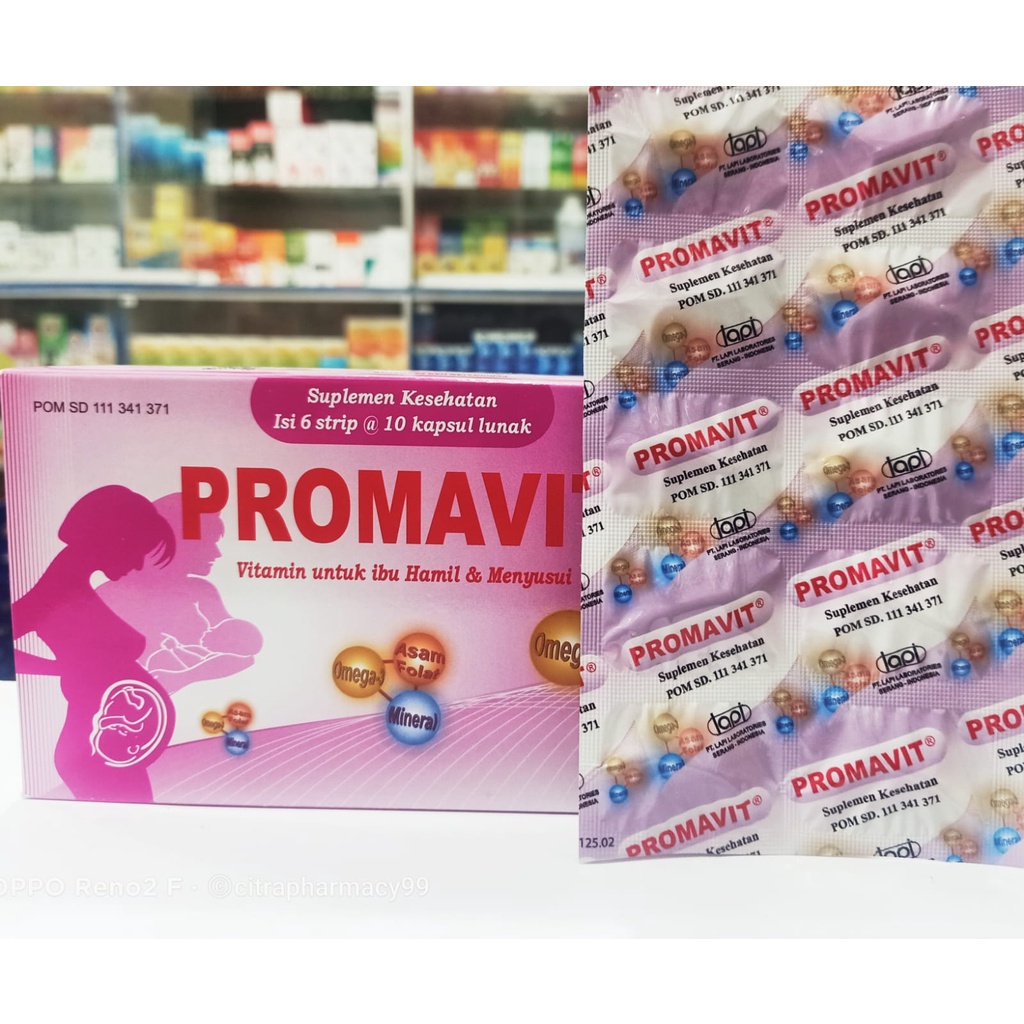 Jual Promavit 𝟏 𝐒𝐓𝐑𝐈𝐏 𝐈𝐒𝐈 𝟏𝟎 𝐊𝐀𝐏𝐒𝐔𝐋 - Vitamin Ibu Hamil dan Menyusui ...
