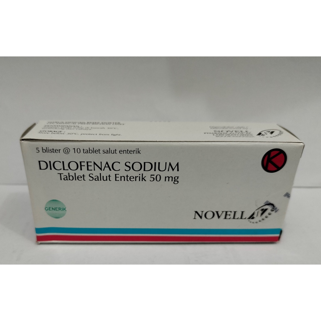 Jual DICLOFENAC SODIUM 50MG 1 STRP 10 TABLET | Shopee Indonesia