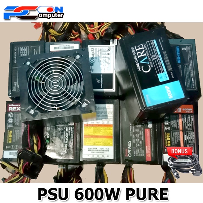 Jual PSU POWER SUPPY 600Watt 600W pure merk KOREA | Shopee Indonesia