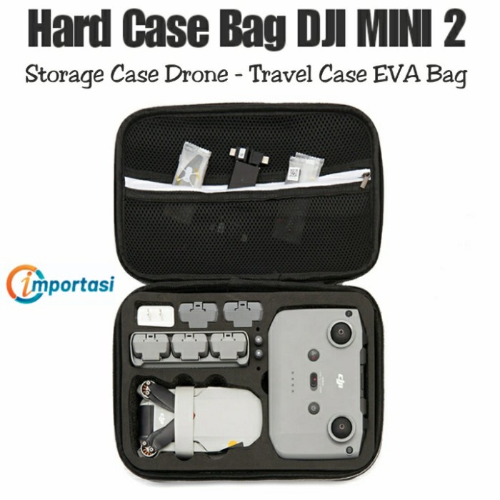 Jual Tas Drone Storage Bag DJI Mini 2 2SE 4K Portable Hard Case Eva ...