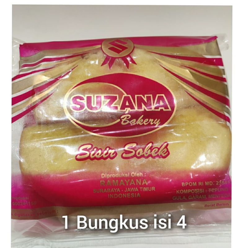 Jual ROTI SISIR SOBEK MENTEGA SUZANA 1 Pak isi 4 | Shopee Indonesia