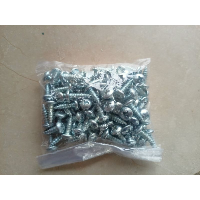 Jual skrup tapping pab 8 x 1/2 per 100 pcs( kepala bulat) | Shopee Indonesia