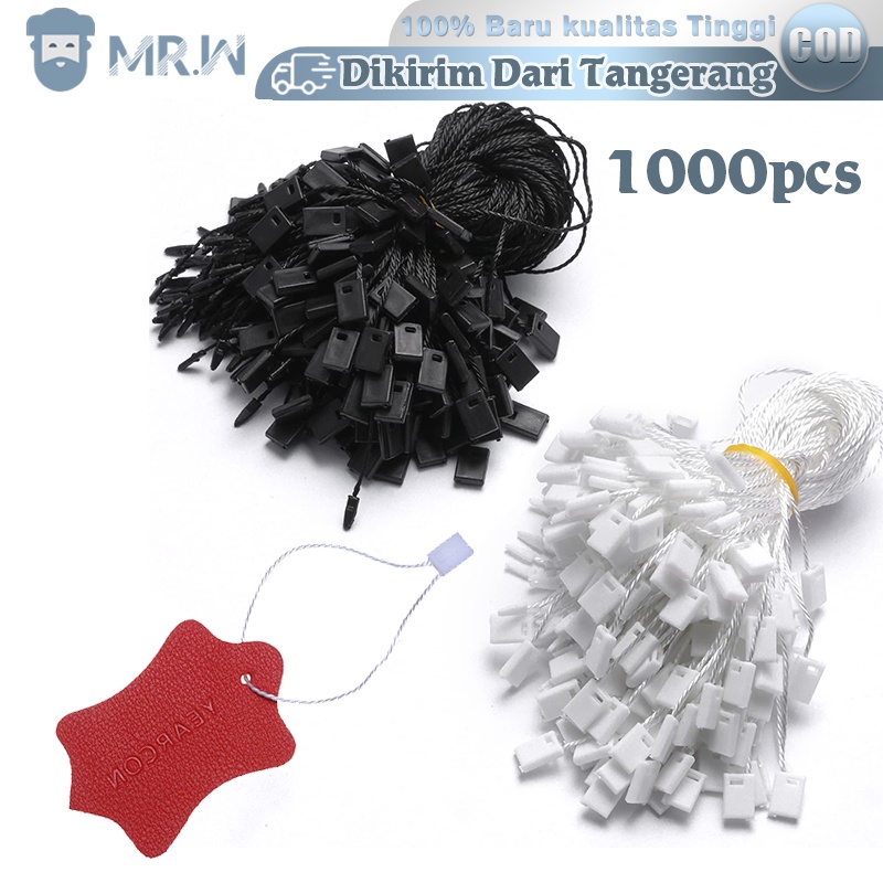 Jual Tali Handtag 1000pcs Hang Tag Label Tali Hang Tag Hitam & Putih ...