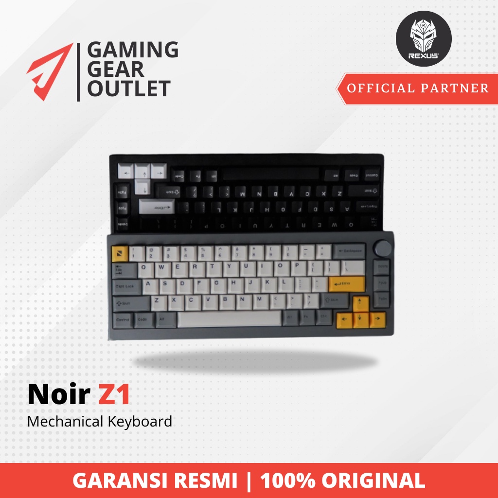 Jual Noir Z1 65% Aluminium Custom Mechanical Gaming Keyboard | Shopee ...