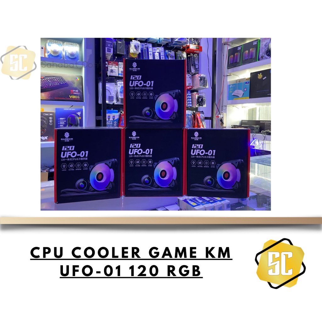 Jual CPU Cooler Game KM UFO-01 120 RGB | Shopee Indonesia