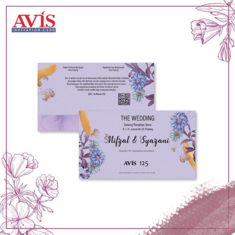 Jual BLANGKO UNDANGAN AVIS 125 | Shopee Indonesia