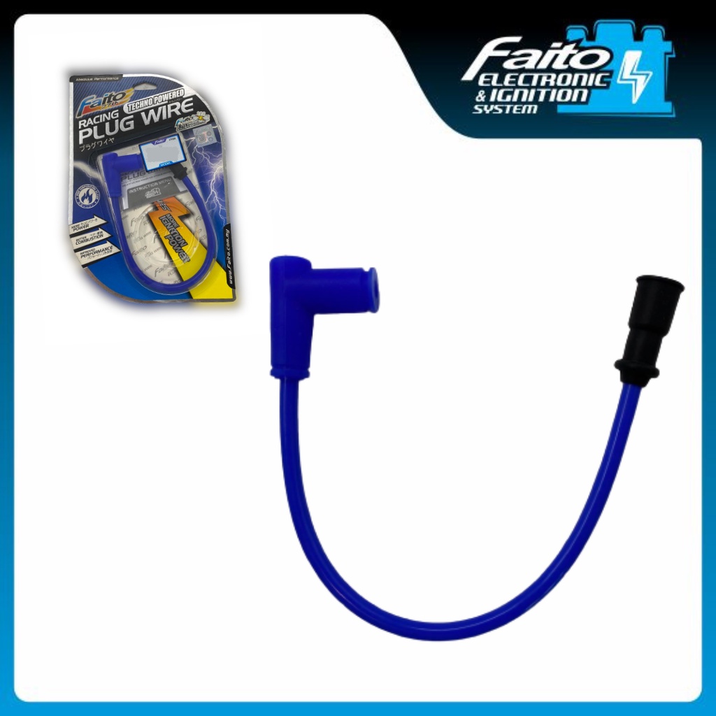 Jual FAITO Kabel Busi dan Kepala Busi Elbow Plug Wire Ninja RR / Satria ...