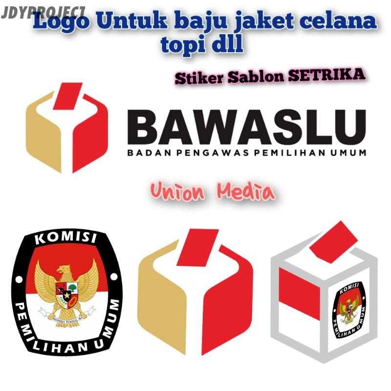 Jual Logo Bawaslu KPU Stiker Kaos Jaket Dll SETRIKA Sablon JLO | Shopee Indonesia