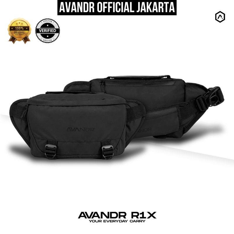 Jual AVANDR R1X Waist Bag Pria Waterproof Tas Pinggang Banyak Slot ...