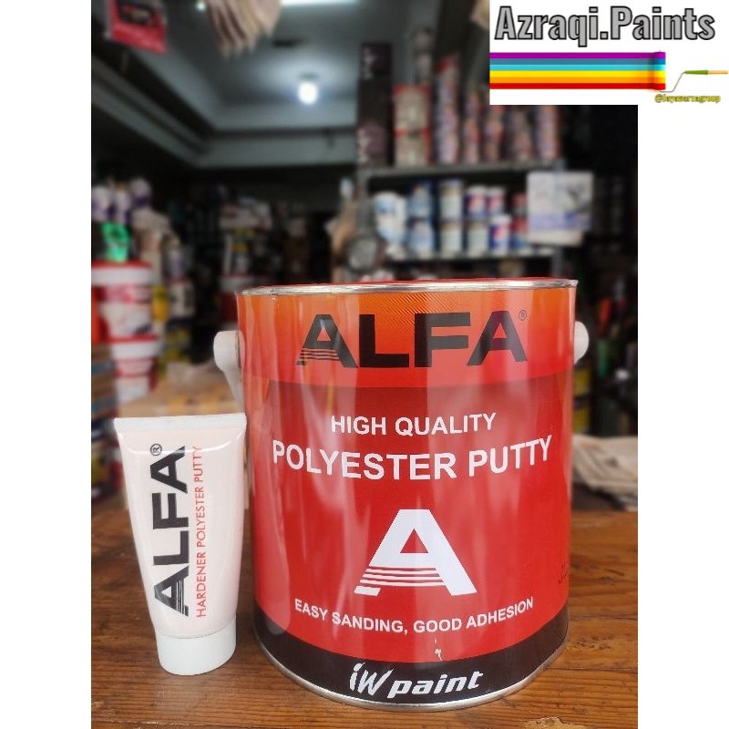 Jual DEMPUL ALFA IW PAINT POLYESTER PUTTY GALON ( 3 KG ) + HARDENNER ...