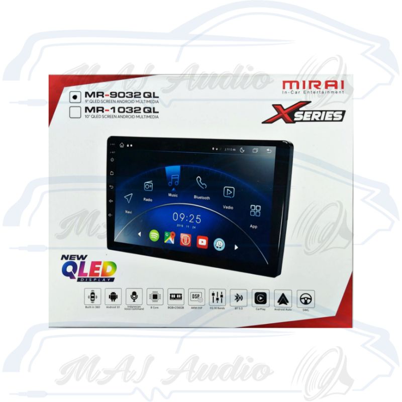 Jual Head Unit Android Mirai X-Series MR-9032 QL / MR-1032 QL Ram 8/256 GB | Shopee Indonesia