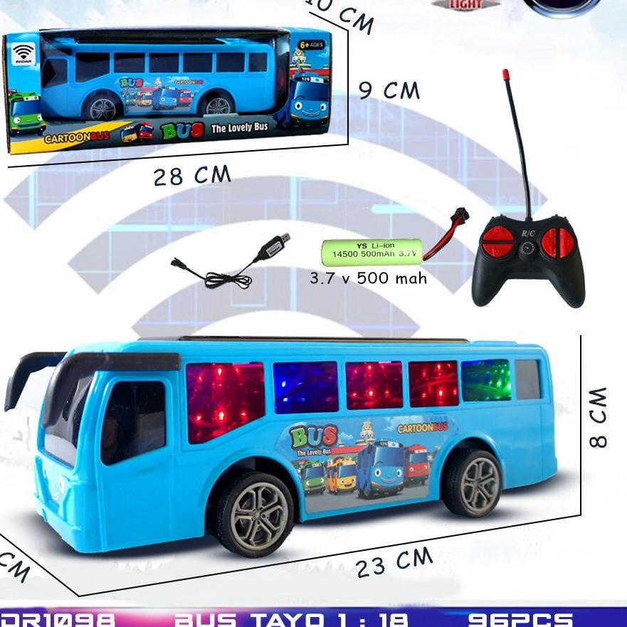 Jual New |JKH|PROMO RDR1098 RDR1107 RC Bes Bus Tayo Mainan Anak Mobil Remote Control Hobi ...