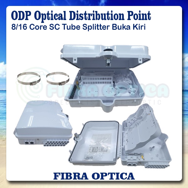 Jual ODP 8/16/24 Core SC Tube Splitter|Box FO 16C/24C Single Lock Buka ...