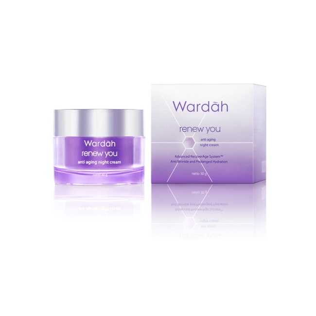 Jual WARDAH RENEW YOU ANTI AGING NIGHT CREAM 30 G | Shopee Indonesia