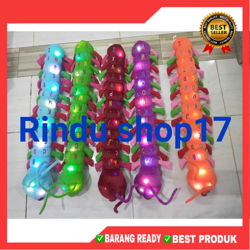 Jual boneka ulet LED/ boneka ulil lampu/boneka ulil abjad/boneka ...