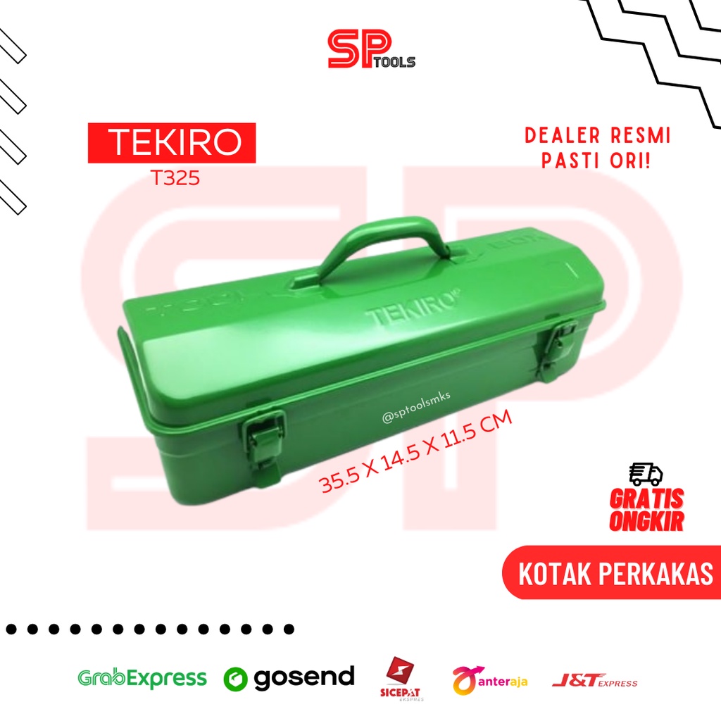 Jual TOOL BOX / TOOLBOX BESI KECIL / KOTAK PERKAKAS TEKIRO T325 T-325 ...
