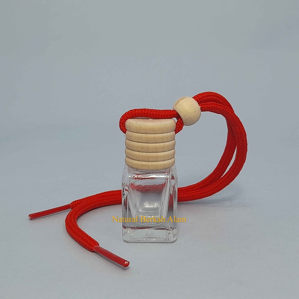 Jual Botol Parfum Gantung 4 Ml Tabung Tutup Kayu Bulat / Botol Kaca ...