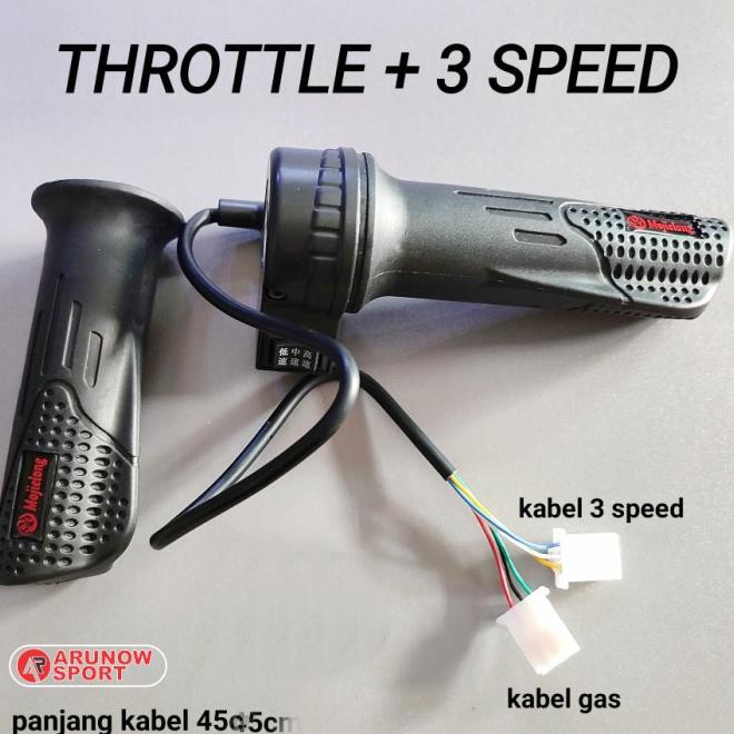 Jual Handle Gas Sepeda Motor Listrik 3 Speed 12V 24V 36V 48V 60V 72V ...